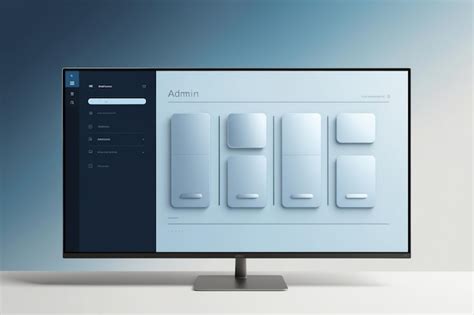 Minimalist Admin Dashboard Design Premium Ai Generated Image
