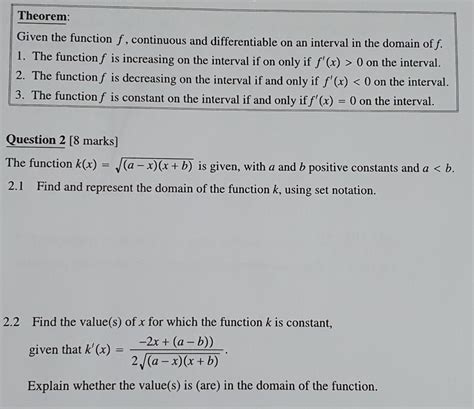 Solved Theorem Given The Function F Continuous And Chegg
