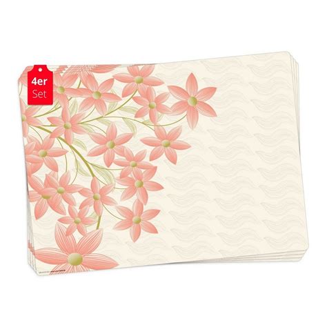 Tischsetmacher Platzset Tischset Platzset Abwaschbar Blumengrafik