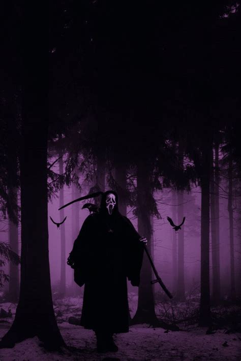 Pin By Madi On Halloween Ghost Face Wallpaper Aesthetic Scary