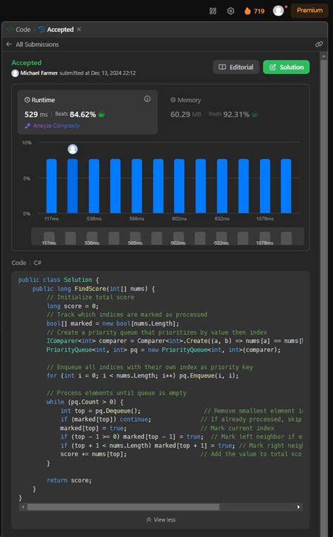 Day 719 Of Daily Leetcode 2593 Find Score Of An Array After Marking