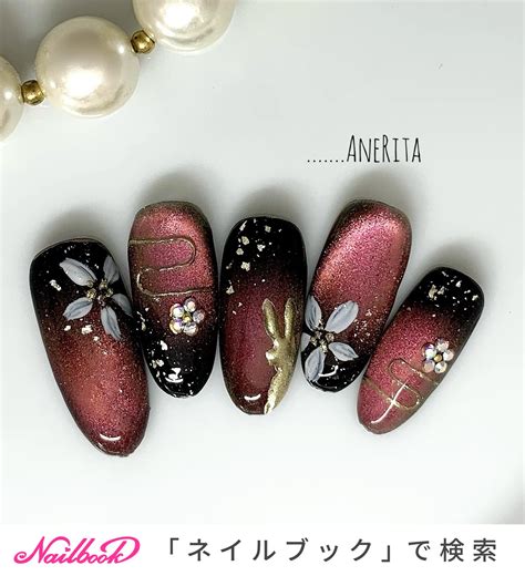 冬お正月成人式卒業式ハンド Nailsalon Anerita 切田茜のネイルデザイン No7807024 ｜ネイルブック