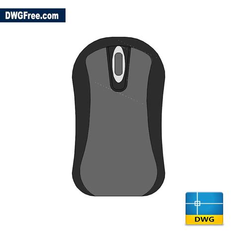 Computer Mouse Dwg Free [ Drawing 2020 ] In Autocad Blocks 2d