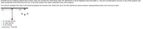 solved consider the two rotating systems shown below each