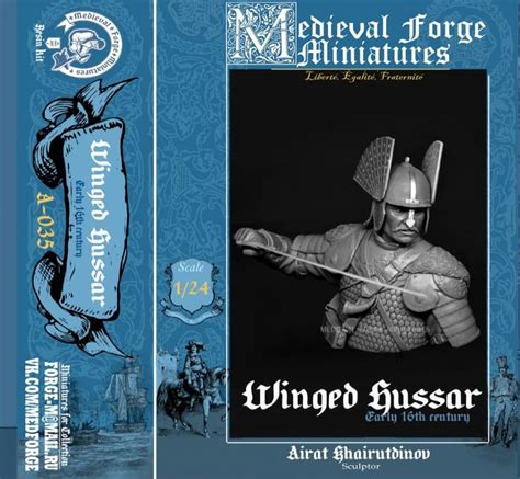 Купить A-035 Фигура Польский крылатый гусар Medieval Forge Miniatures ...