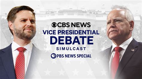Pbs News Special Cbs News Vice Presidential Debate Simulcast