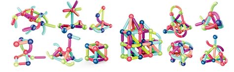 BESTYMXY Magnetic Stick Balls And Rods Set Building Sticks Blocks