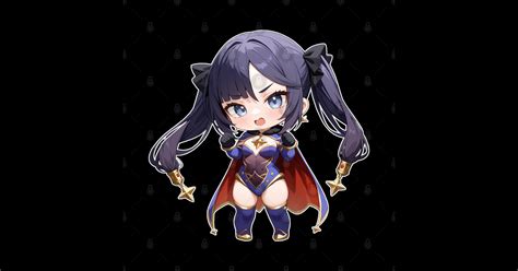 Cute Mona Chibi Sticker For Genshin Impact Fans Mona Genshin Impact