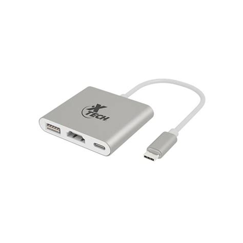 Adaptador Multipuerto Usb Tipo C 3 En 1 Xtech