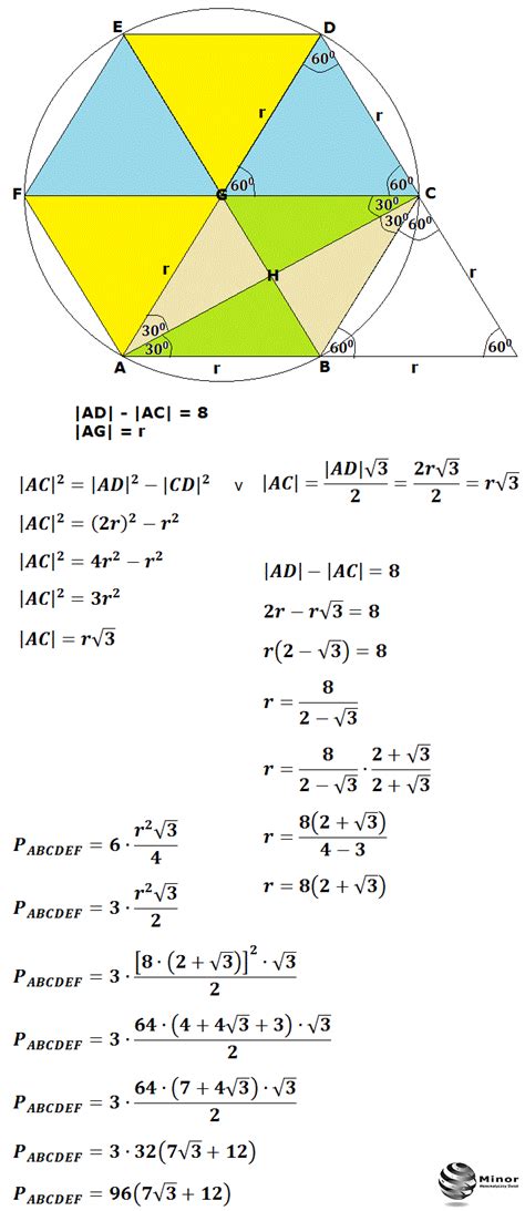 Blog Matematyczny Minor Matematyka Pole Sześciokąta