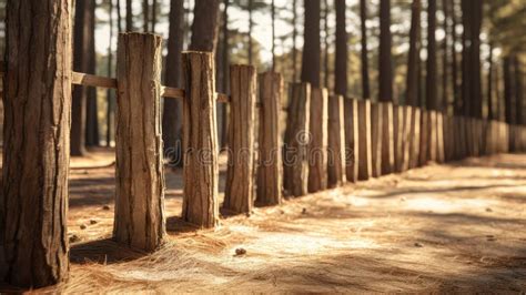 Wood Pine Wooden Post Texture Stock Illustration Illustration Of