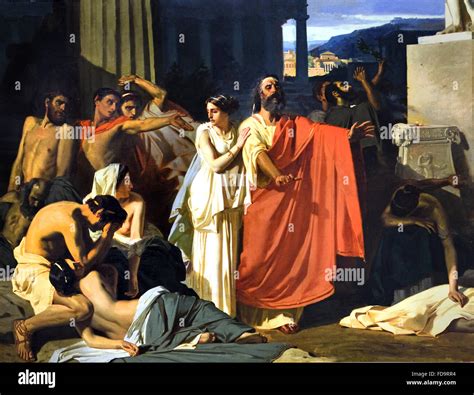 Oedipus And Antigone Exile From Thebes 1843 Eugene Ernest Hillemacher