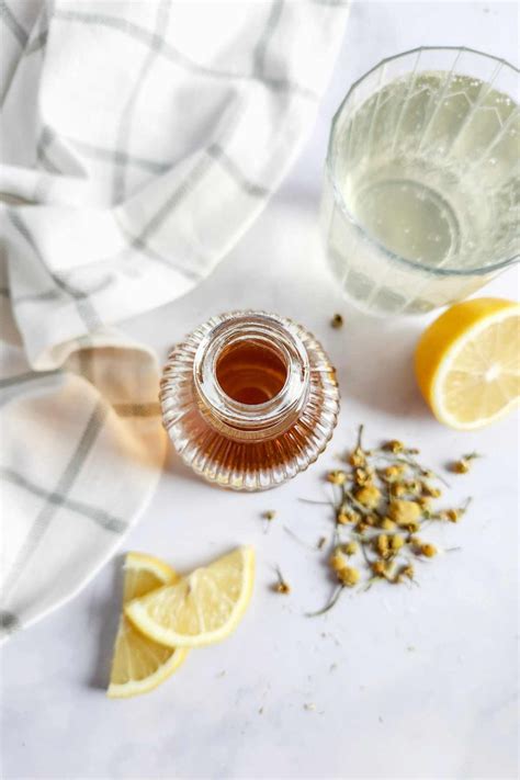 Homemade Chamomile Simple Syrup Recipe For Cocktails And More