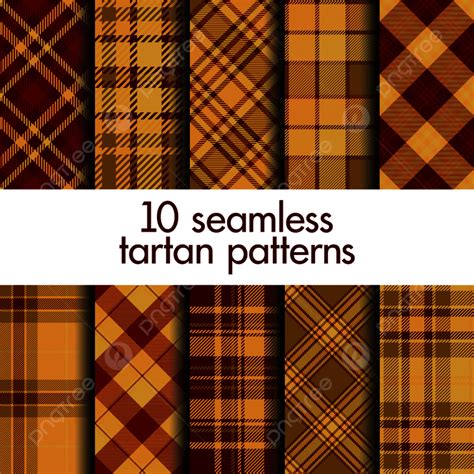 Tartan Seamless Pattern Vector Design Images Set Of Seamless Tartan