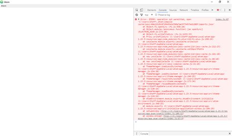 Atom Is Broken When Opening It Shows A Screen Like Chrome Would When You Use Inspect Element