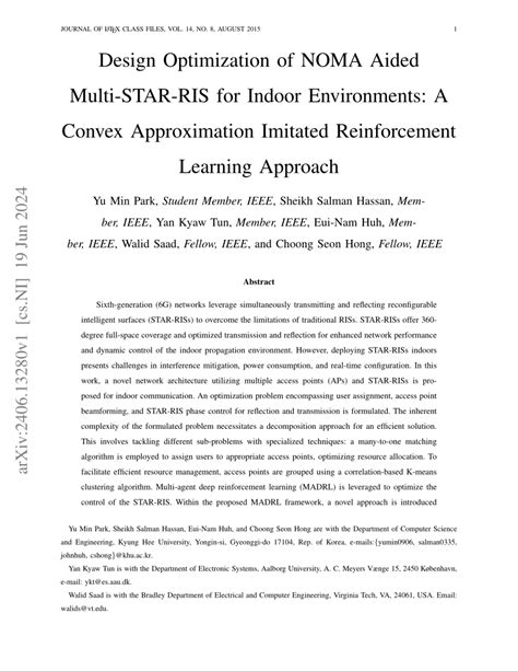 Pdf Design Optimization Of Noma Aided Multi Star Ris For Indoor