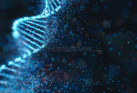 Colored Genetic Code Dna Molecule Structure Stock Illustration Illustration Of Medical