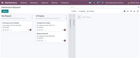 Maintenance Requests In Odoo 15 Odoo V15 Enterprise Book