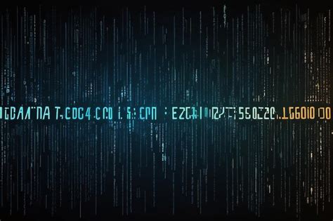 Premium Photo Technology Background Big Data Concept Binary Computer Code