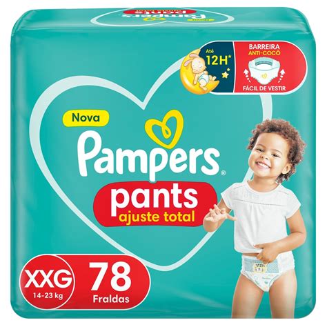 Fralda Pampers Pants Ajuste Total Xxg 78 Unidades Pague Menos