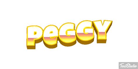 Peggy Name Animated  Logo Designs