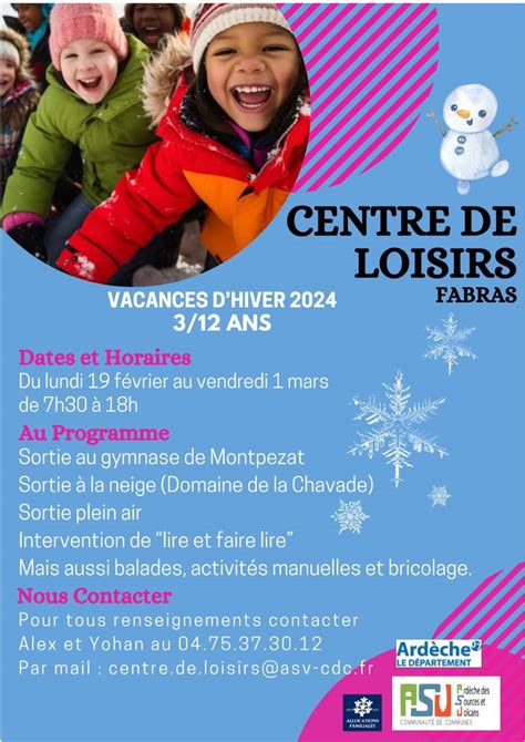 Centre De Loisirs Vacances DHiver 2024