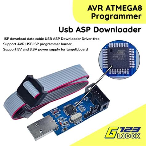 Jual Usbasp Usb Asp Isp Avr Programmer Usb Atmega Atmega8 Atmega128 Atmel Avr Downloader Arduino