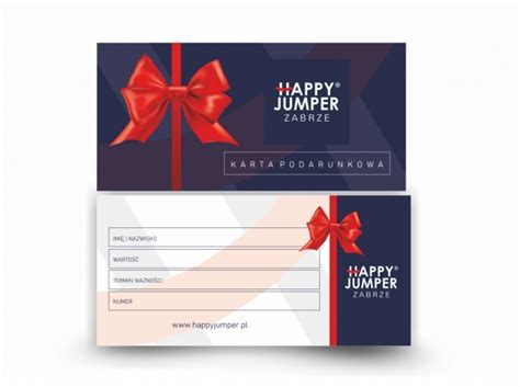 Druk Projekt Voucher Karty Podarunkowe