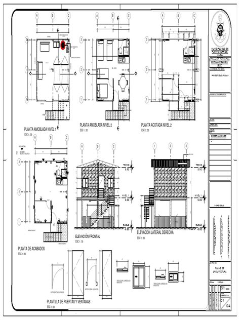 Plano De Arquitectura Casa Con Pilotes Pdf