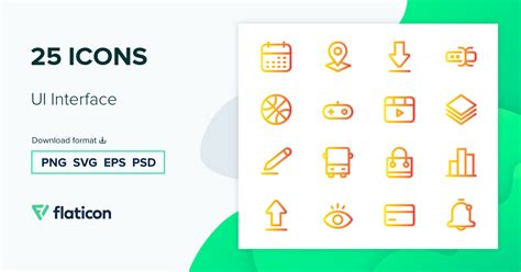 Ui Interface Icon Pack Gradient Outline 25 Svg Icons