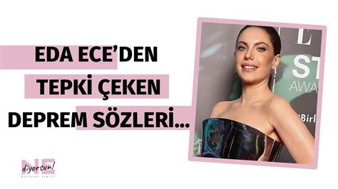 Eda Eceden Tepki çeken Deprem Sözleri I Ne Diyorsun Youtube