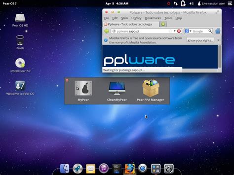 Chegou O Pear Linux Uma Distro Cara Do MacOS X Pplware