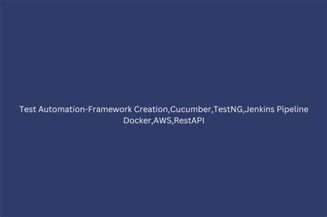 Do Automation By Creating Frameworks Of All Software Layers By