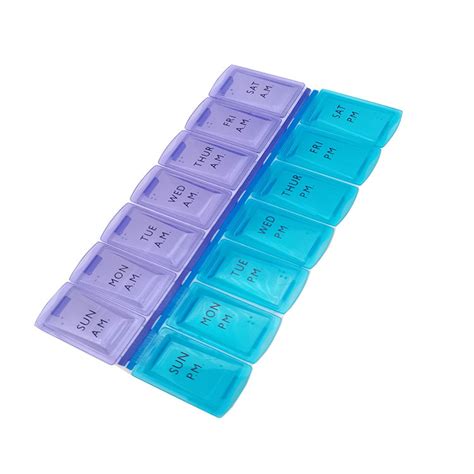 Custom Portable Weekly Tablet Container Organizer Pills Box 7 Days Pill Box And Plastic Box Price