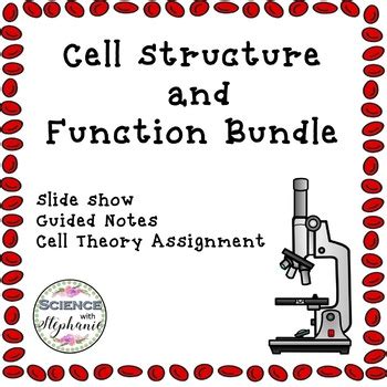 Cell Structure And Function By Science With Ms Miller TPT