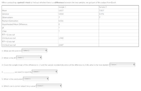 Solved When Conducting A Paired T Test To Find Out Whether Chegg Com