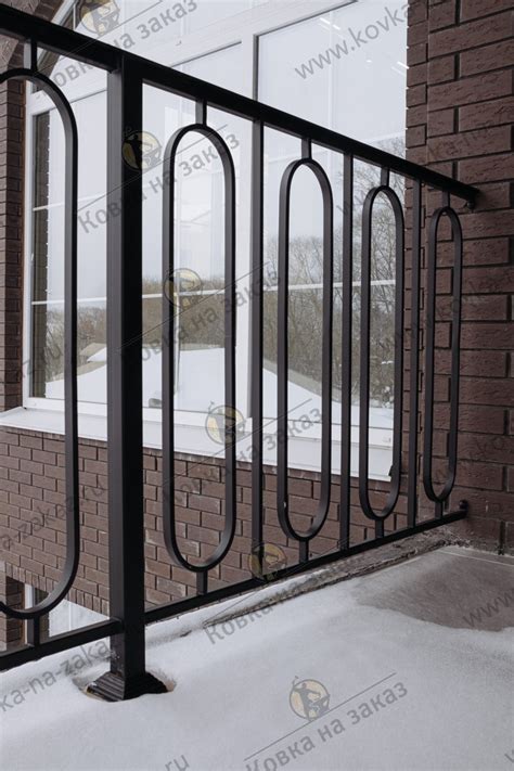 Ограждение балкона из профильной трубы чертежи с размерами