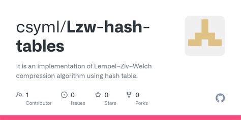 Github Csymllzw Hash Tables It Is An Implementation Of Lempelziv