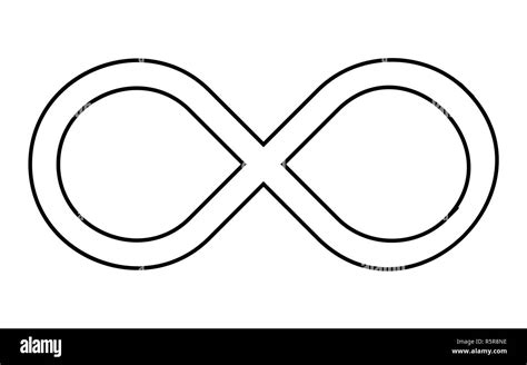 Signo De Infinito Silueta Vector Icono Símbolo De Diseño Fotografía De