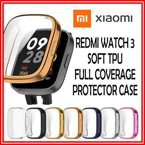 Redmi Watch Active TPU Soft Case Full Coverage Cover Red Mi Watch Active Protective Casing