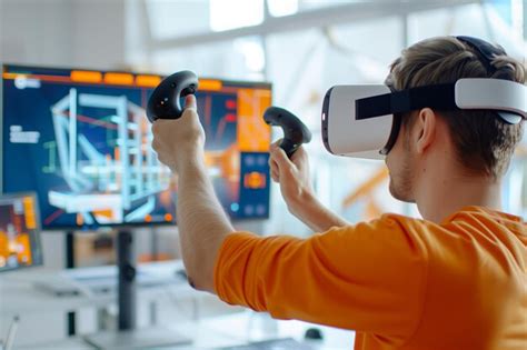 Designer Engaging In Virtual Reality For 3d Modeling And Prototyping Innovative Tech