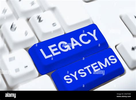 Conceptual Caption Legacy Systems Word For Old Method Technology Computer System Or Application