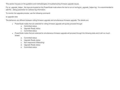 firmware upgrade dell powerscale non disruptive upgrade best