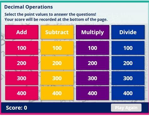 Member Math Activities