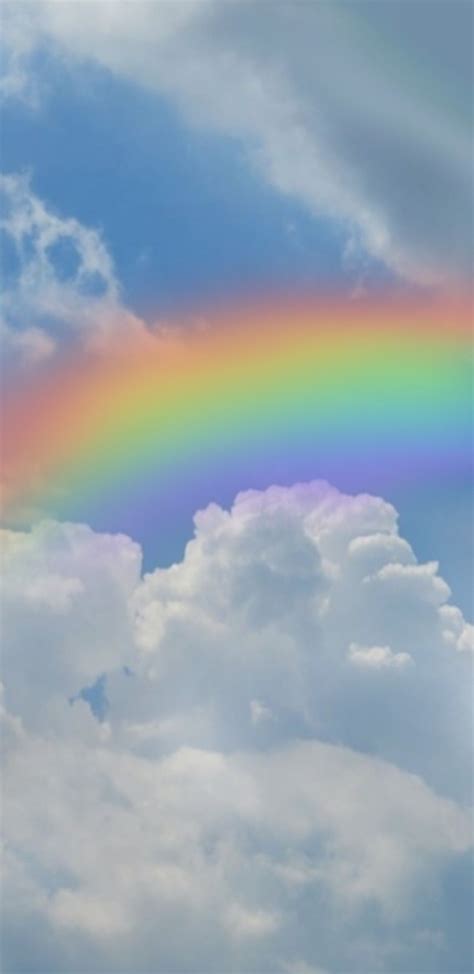 무지개 구름 배경 팝니다 구름 물방울 사진 무지개