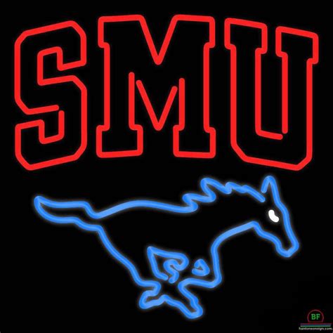 Custom Southern Methodist Mustangs Neon Sign Ncaa Teams Neon Light