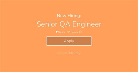 Senior Qa Engineer At Snappycx