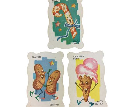 Vintage 1950s Dandy Candy Game Cards Your Choice Gum Drops Popcorn Gingerbread Man Etsy