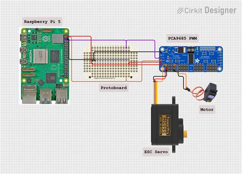 raspberry pi controlled dual servo driver with pca9685 interface how