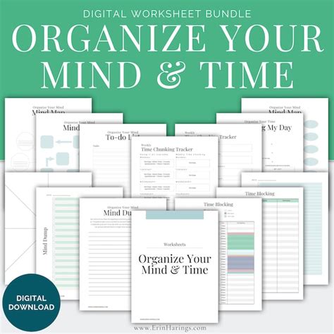 Adhd Mind Map Template Etsy